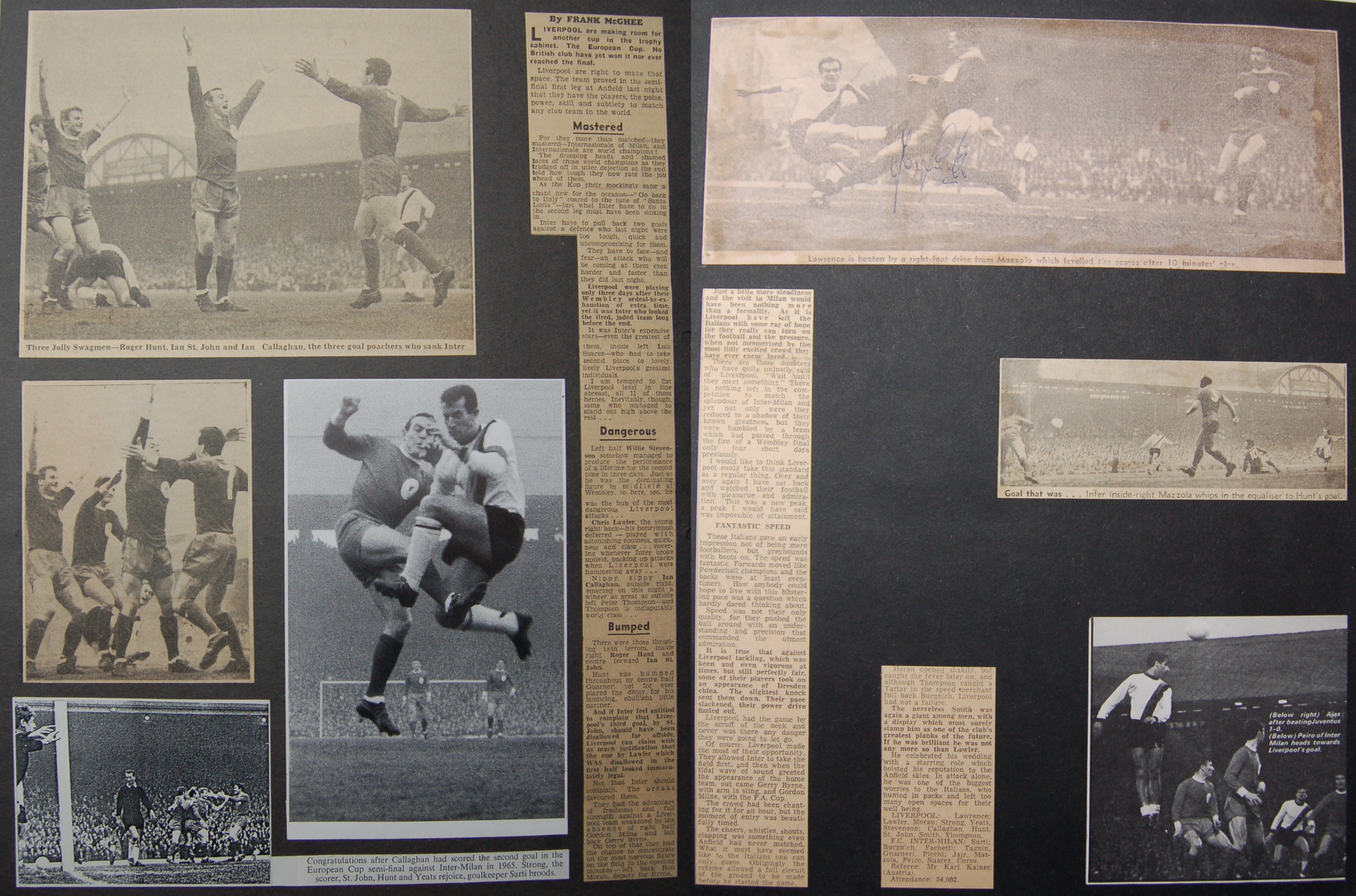 Matchdetails from Liverpool - Inter Milan played on Tuesday 4 May 1965 ...