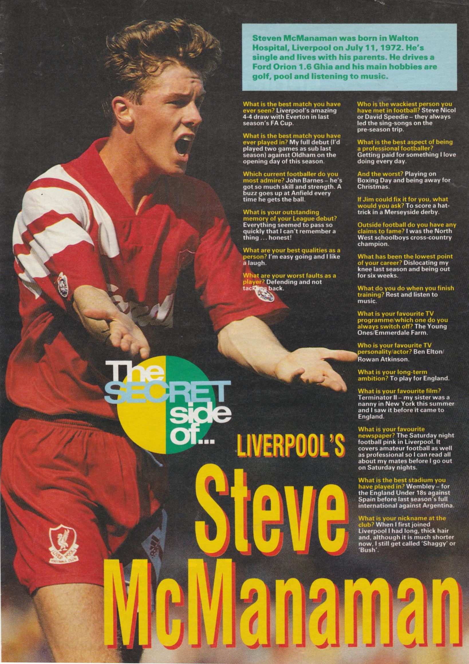Liverpool career stats for Steve McManaman - LFChistory - Stats galore ...