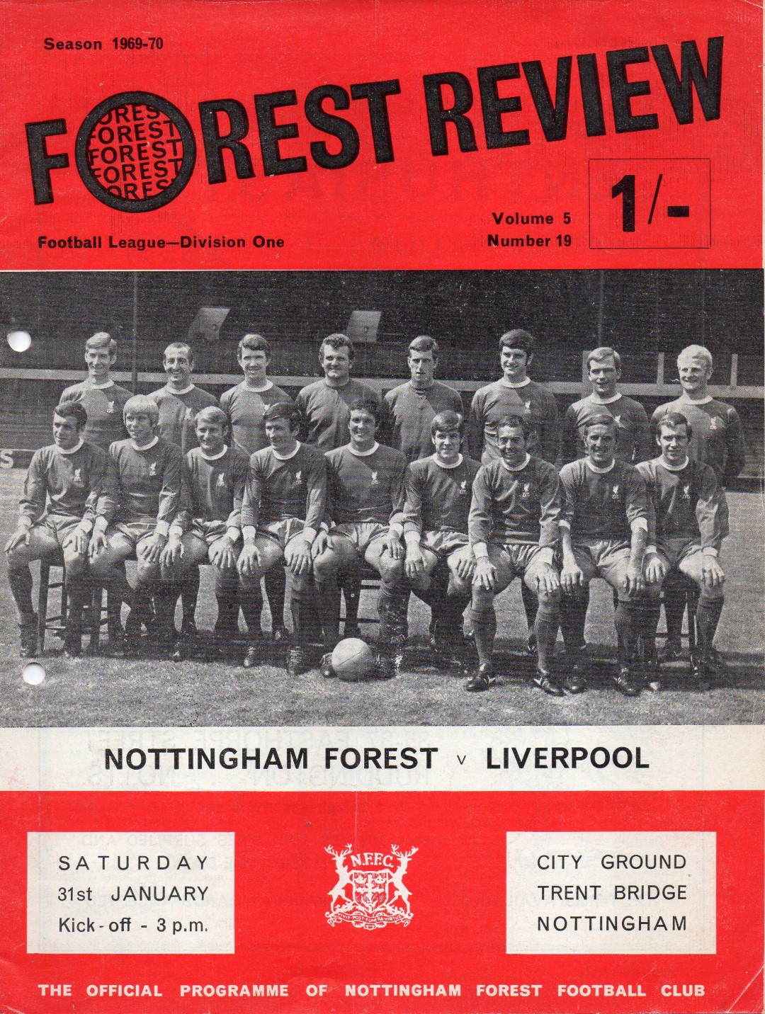 Matchdetails from Nottingham Forest - Liverpool played on Saturday 31 ...