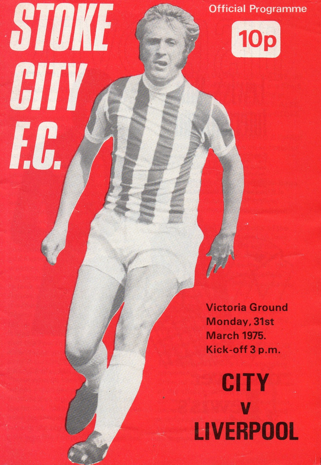 Matchdetails from Stoke City - Liverpool played on Monday 31 March 1975 ...