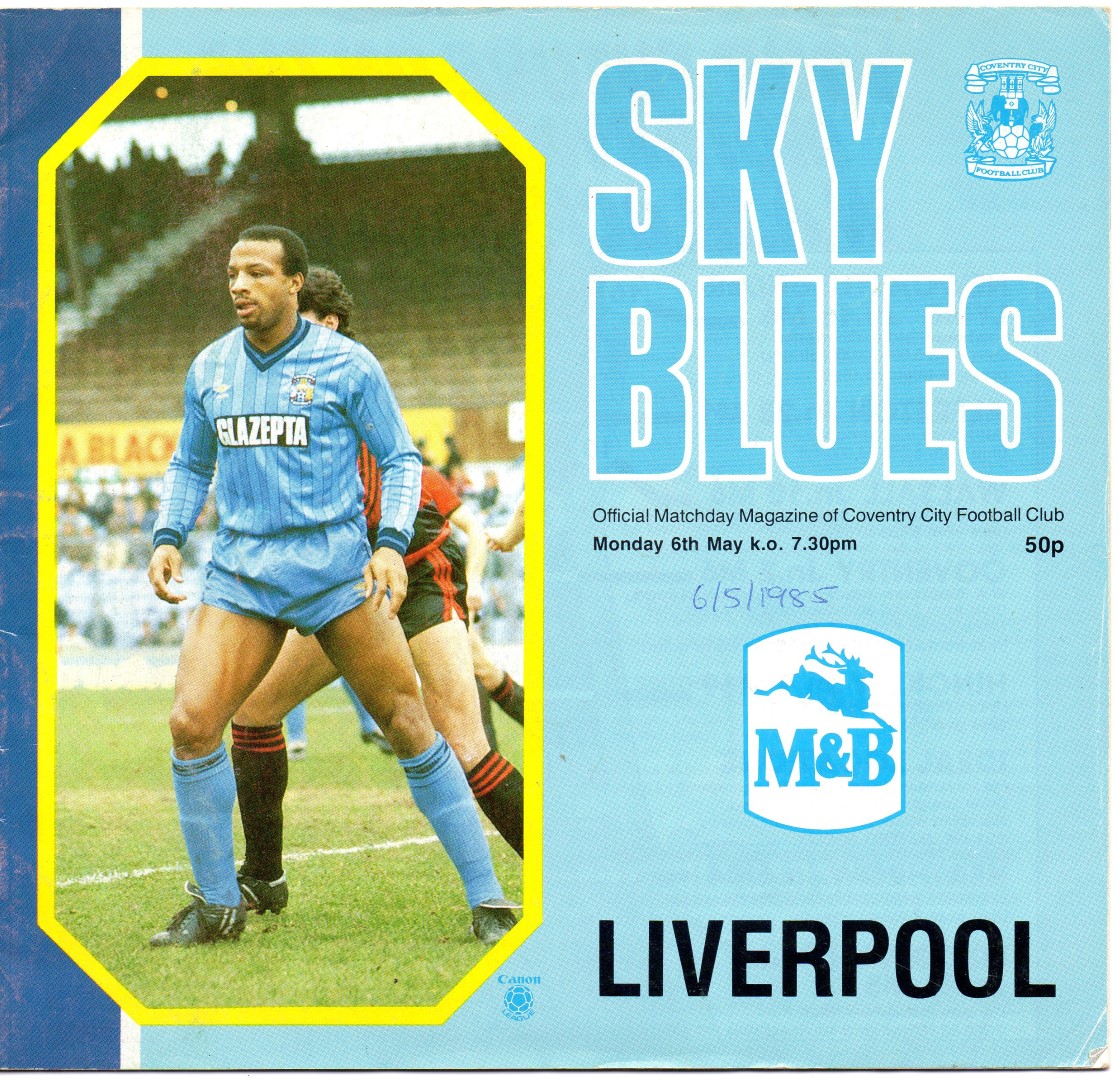 Matchdetails from Coventry City - Liverpool played on Monday 6 May 1985 ...