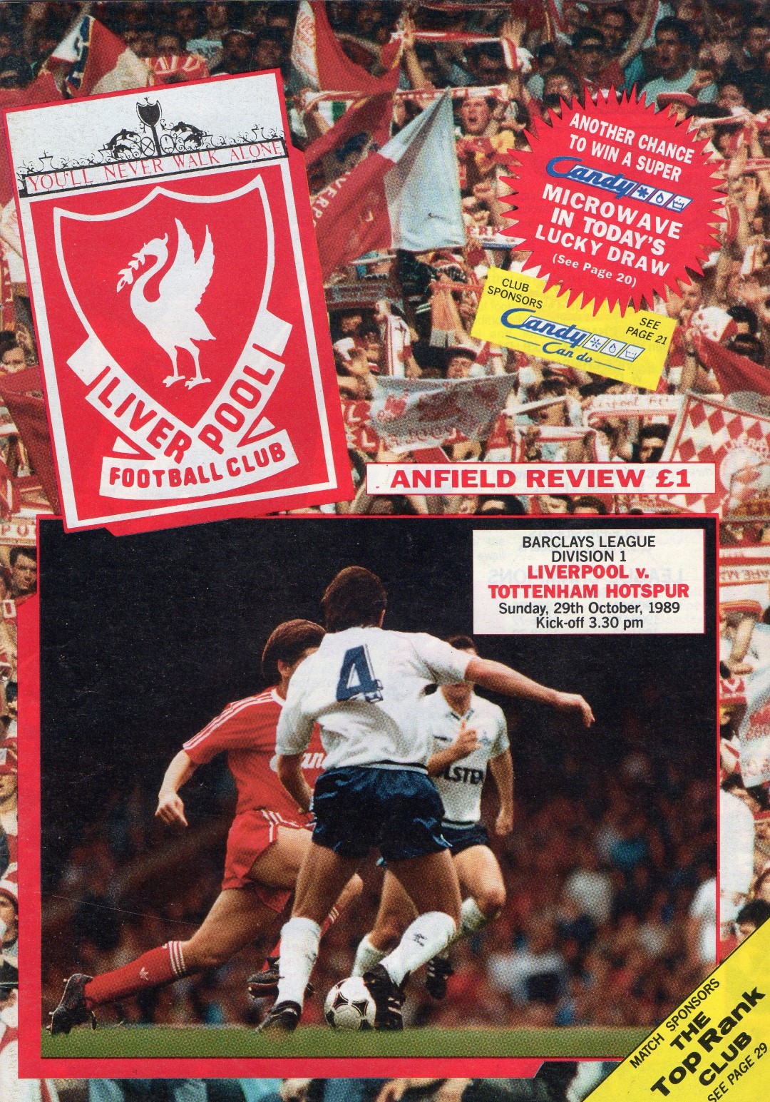 Matchdetails from Liverpool - Tottenham Hotspur played on Sunday 29 ...