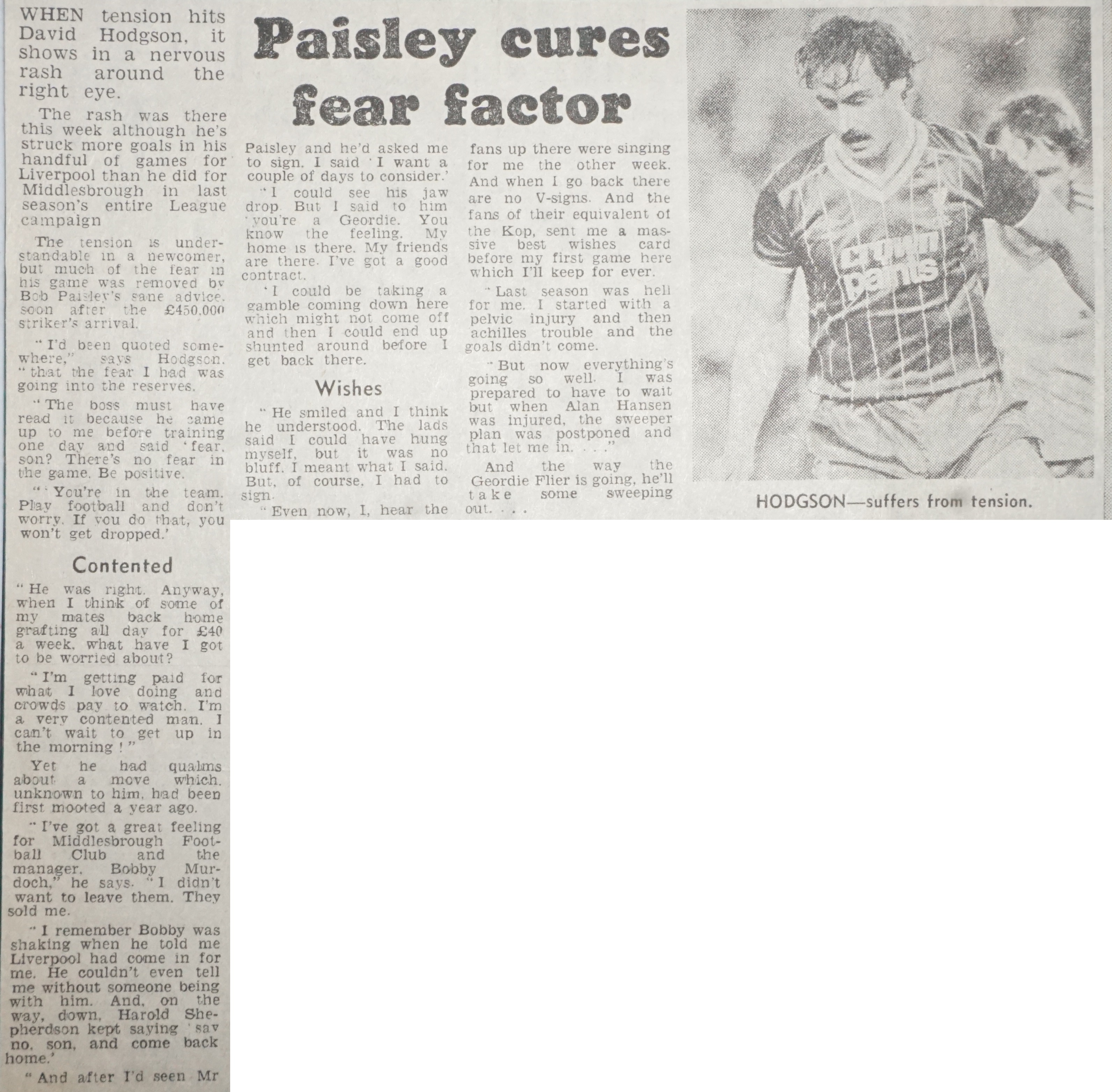 Liverpool career stats for David Hodgson - LFChistory - Stats galore ...