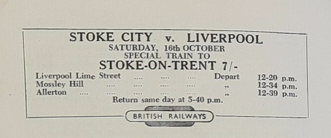 Matchdetails from Stoke City - Liverpool played on Saturday 16 October ...