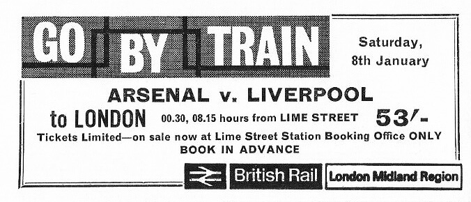 Matchdetails from Arsenal - Liverpool played on Saturday 8 January 1966 ...