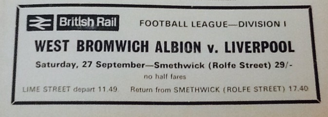 Matchdetails from West Bromwich Albion - Liverpool played on Saturday ...