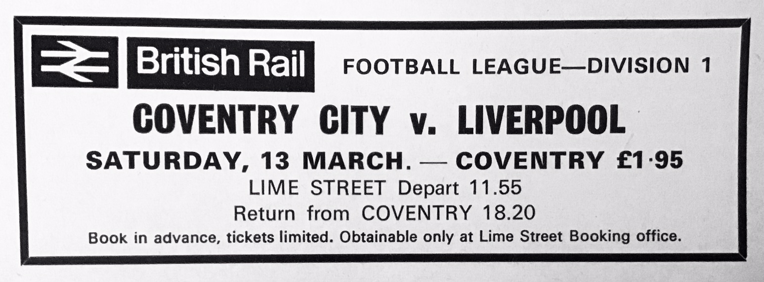 Matchdetails from Coventry City - Liverpool played on Saturday 13 March ...