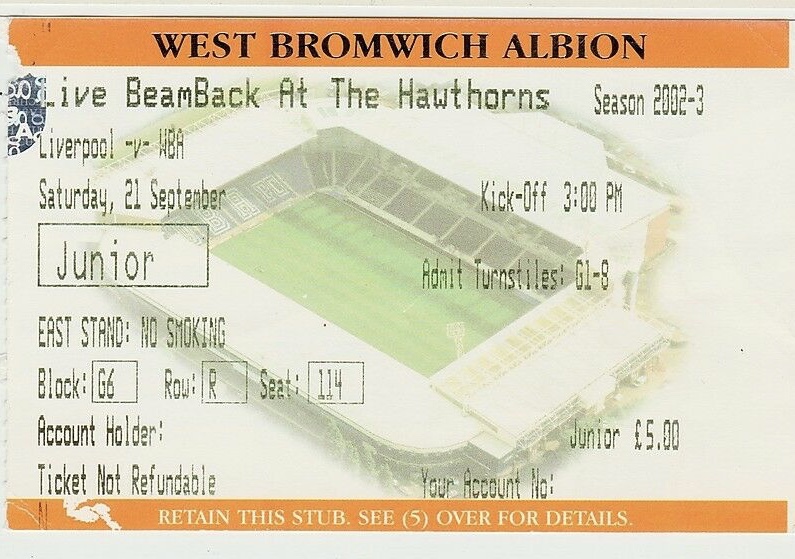 Matchdetails from Liverpool - West Bromwich Albion played on Saturday ...