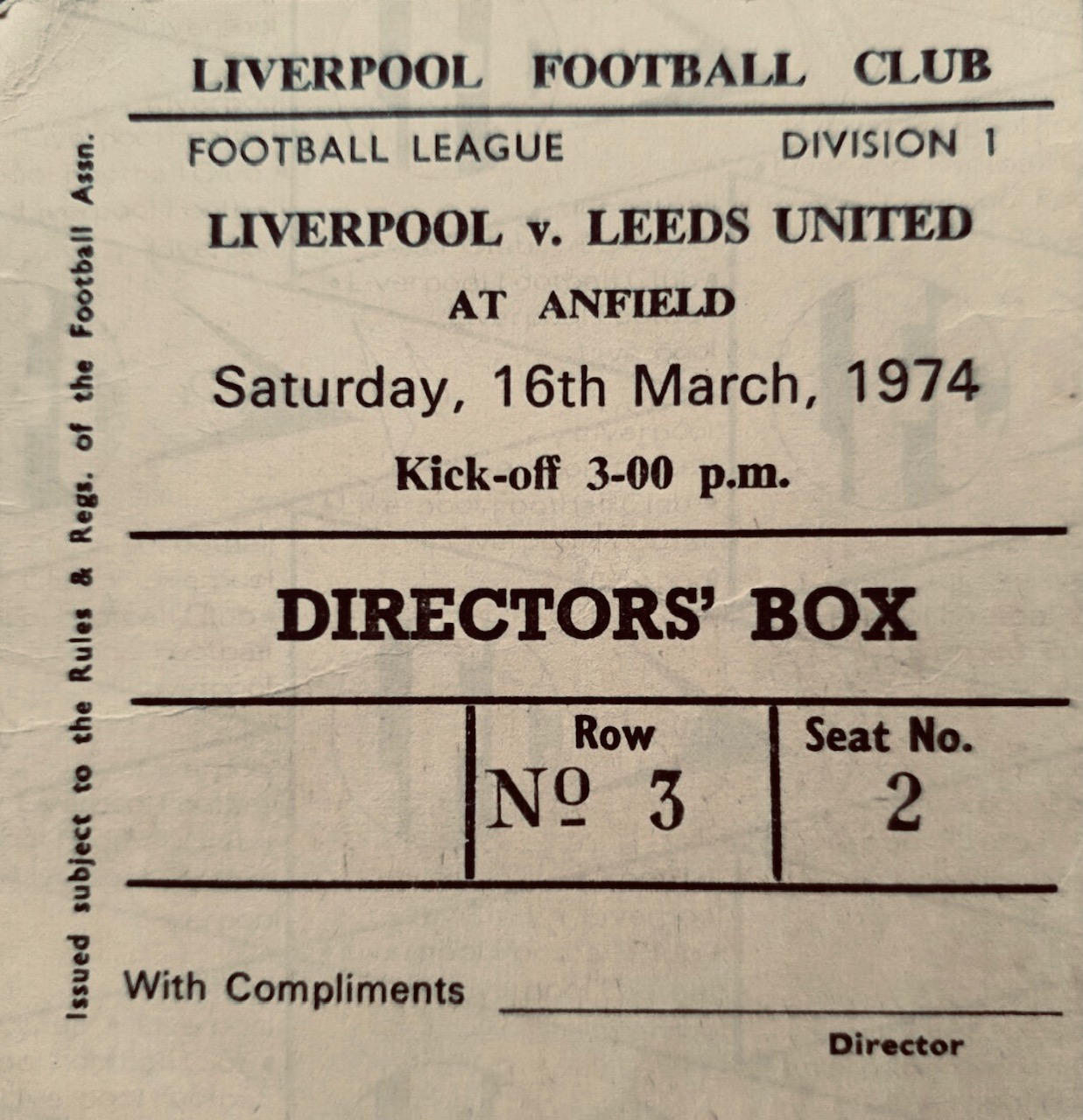 Matchdetails from Liverpool - Leeds United played on Saturday 16 March ...