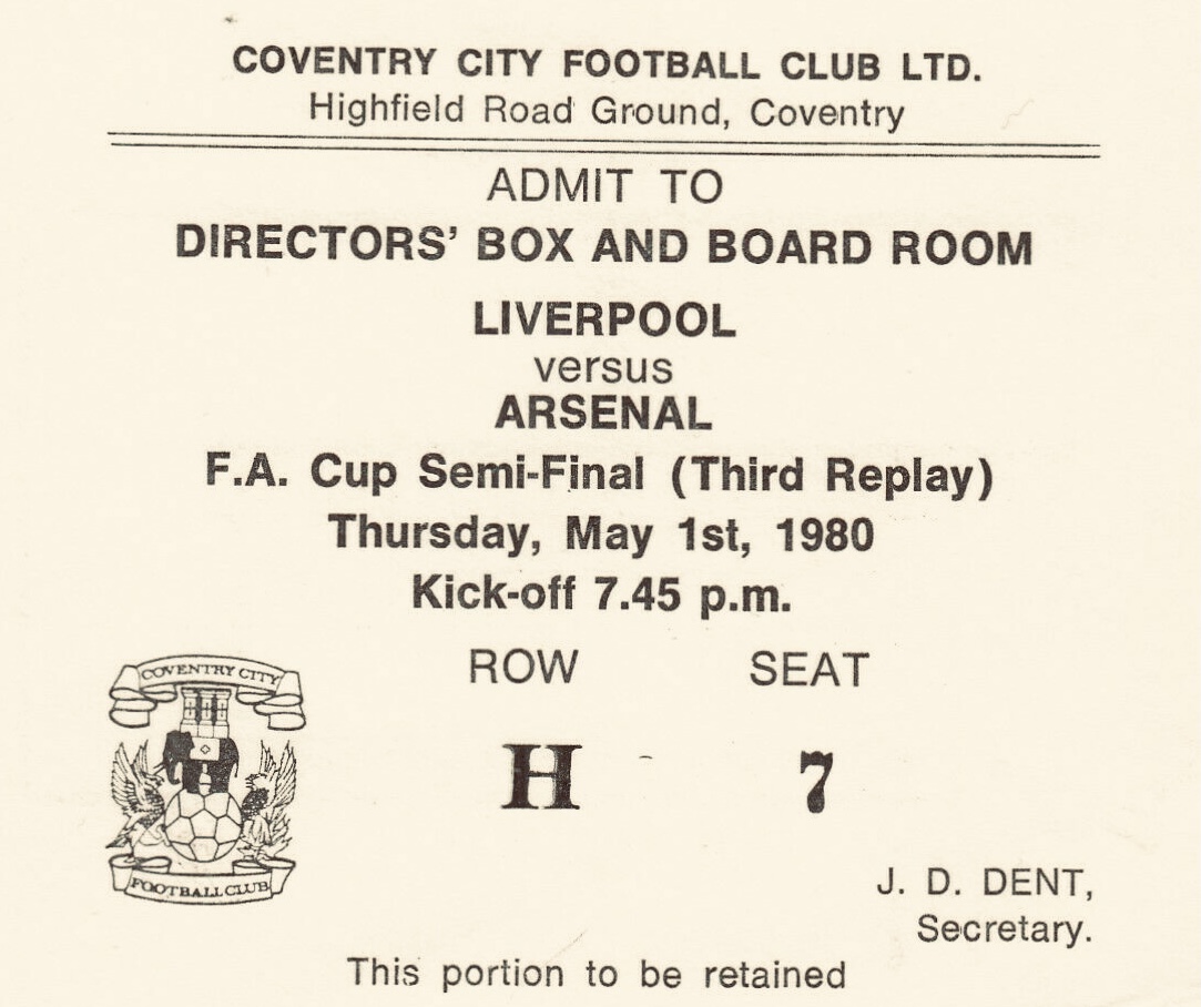 Matchdetails from Liverpool - Arsenal played on Thursday 1 May 1980 ...