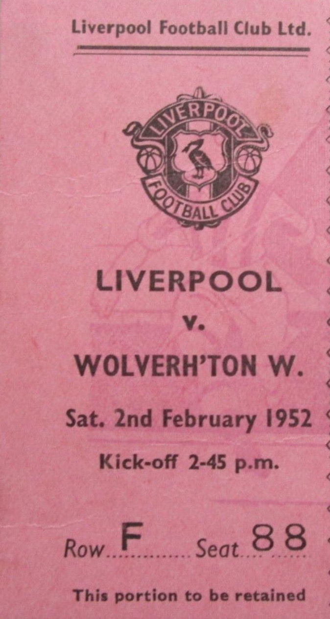 Matchdetails from Liverpool - Wolves played on Saturday 2 February 1952 ...