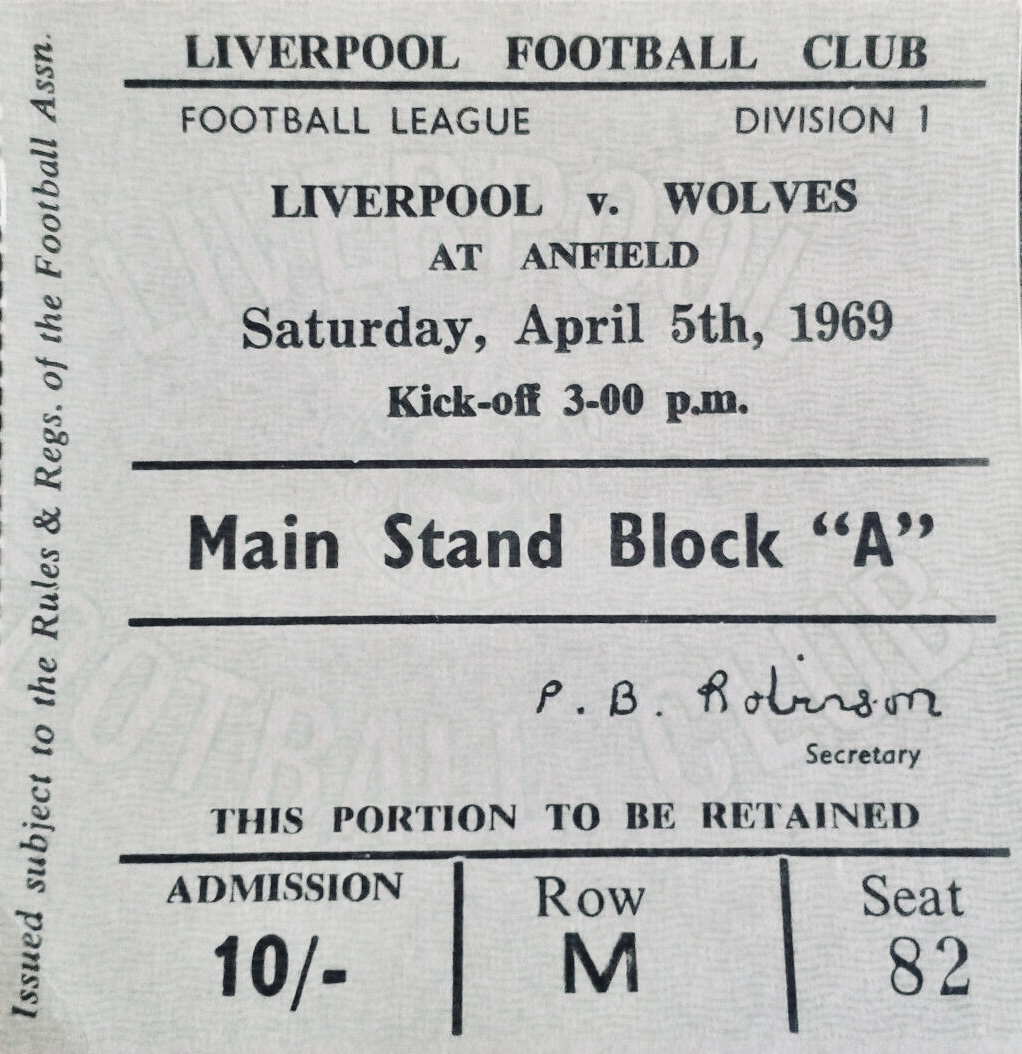 Matchdetails from Liverpool - Wolves played on Saturday 5 April 1969 ...