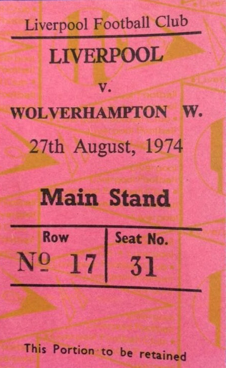Matchdetails from Liverpool - Wolves played on Tuesday 27 August 1974 ...