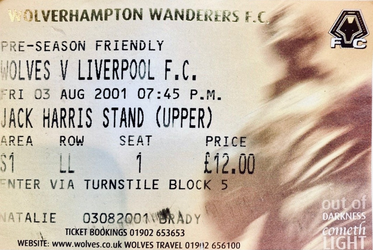 Matchdetails from Wolves - Liverpool played on Friday 3 August 2001 ...