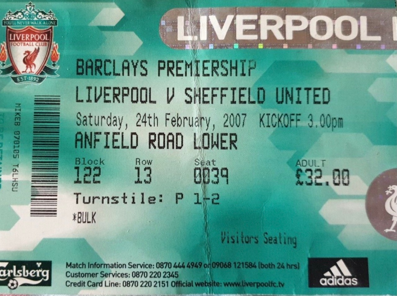 Matchdetails from Liverpool - Sheffield United played on Saturday 24 ...