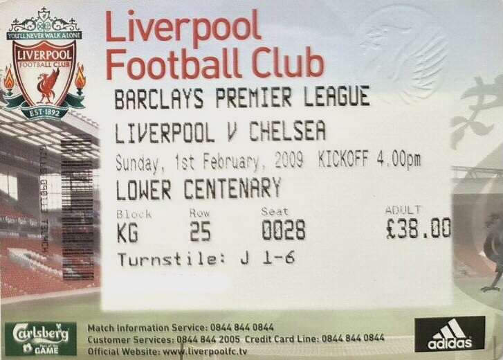 Matchdetails from Liverpool - Chelsea played on Sunday 1 February 2009 ...