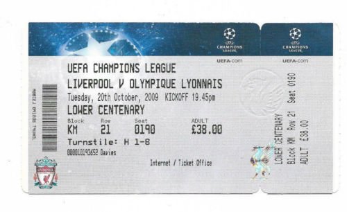 Matchdetails from Liverpool - Olympique Lyonnais played on Tuesday 20 ...