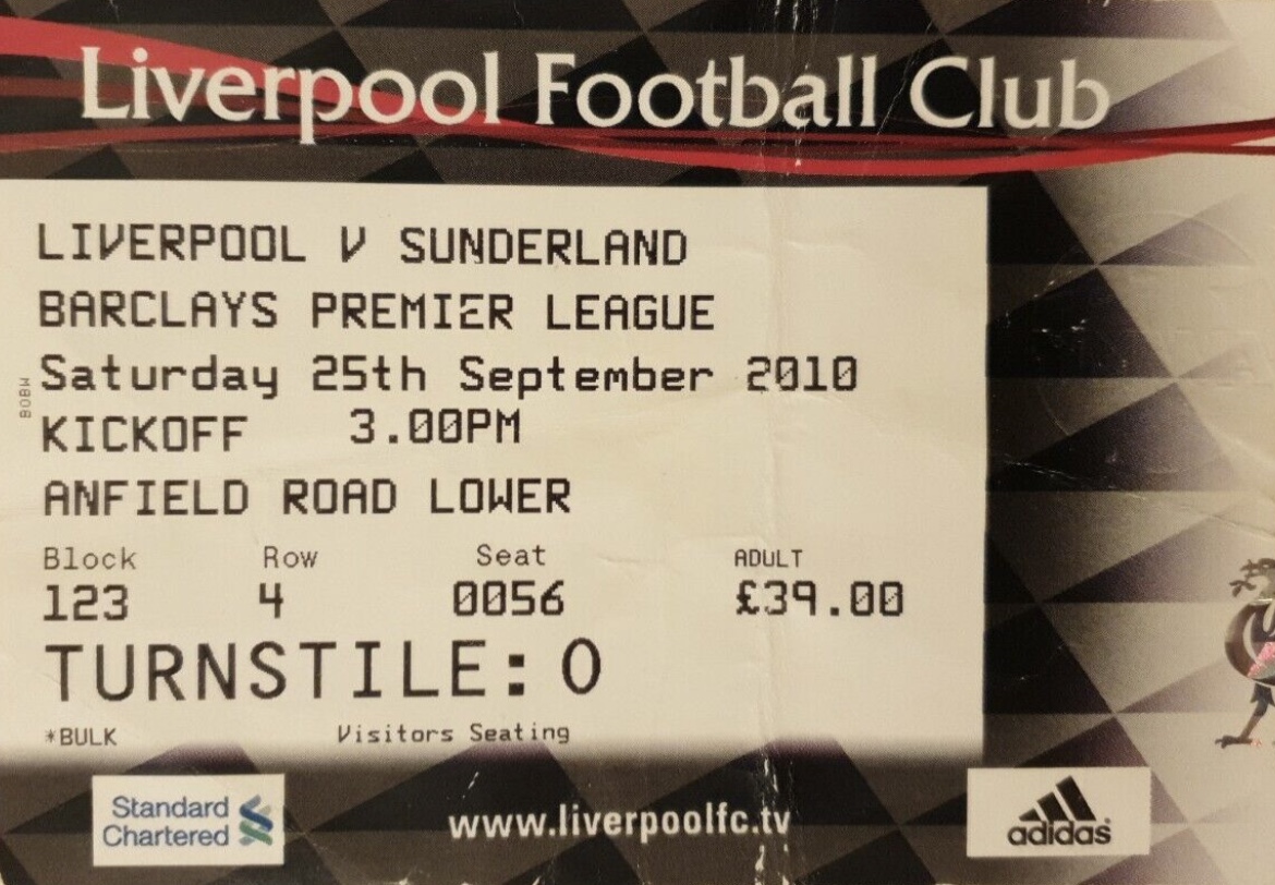 Matchdetails from Liverpool - Sunderland played on Saturday 25 ...