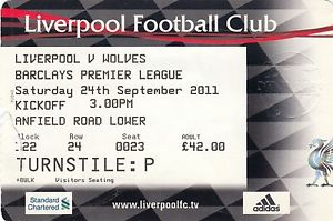 Matchdetails from Liverpool - Wolves played on Saturday 24 September ...