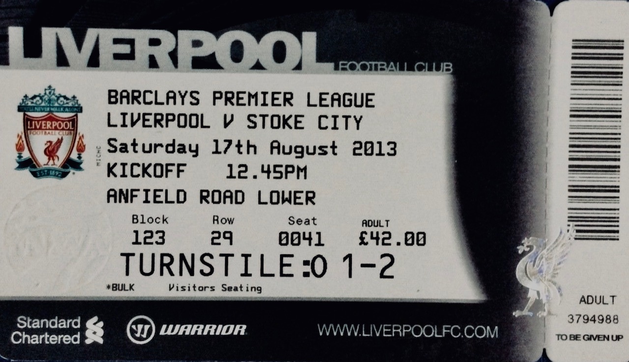 Matchdetails from Liverpool - Stoke City played on Saturday 17 August ...