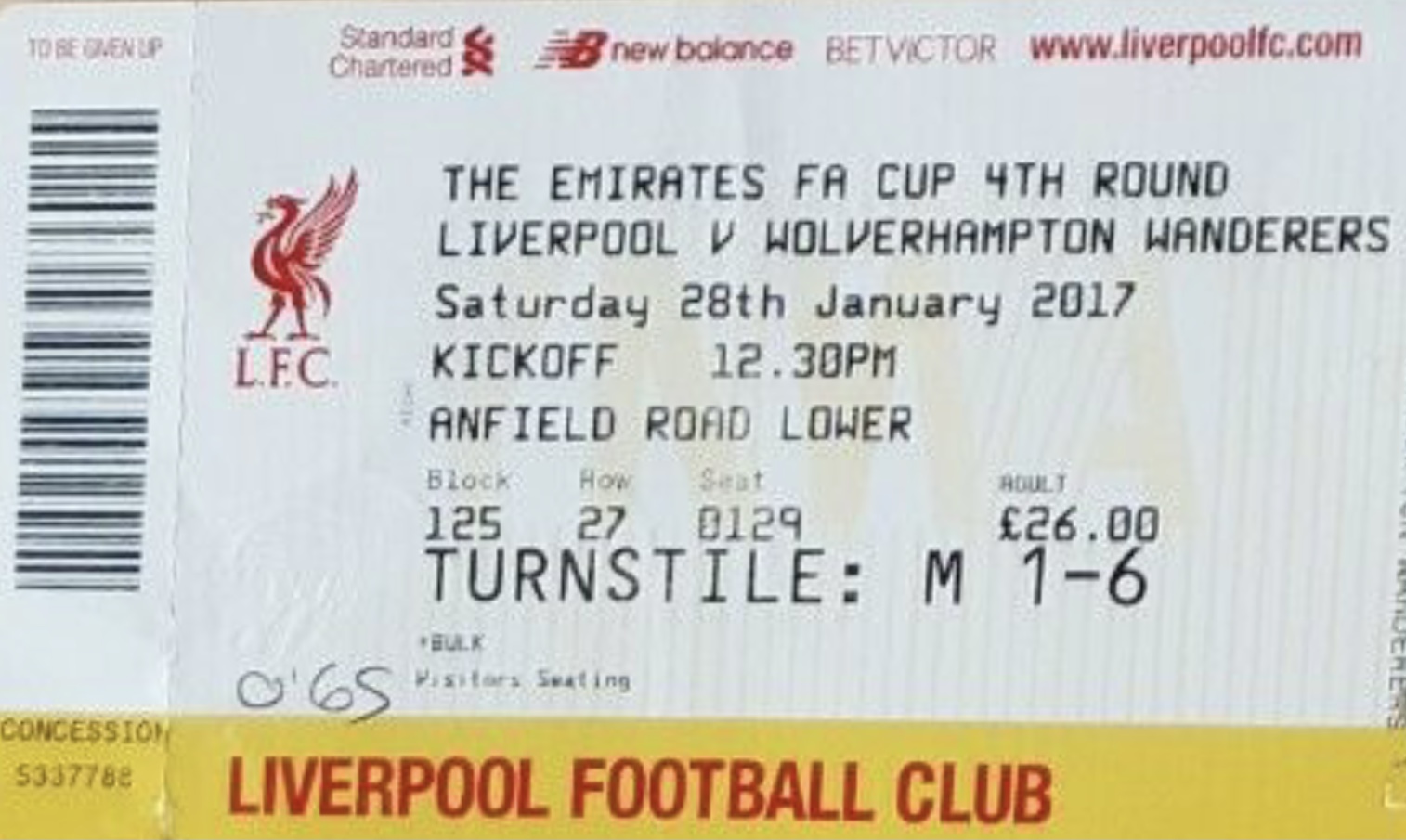 Matchdetails from Liverpool - Wolves played on Saturday 28 January 2017 ...