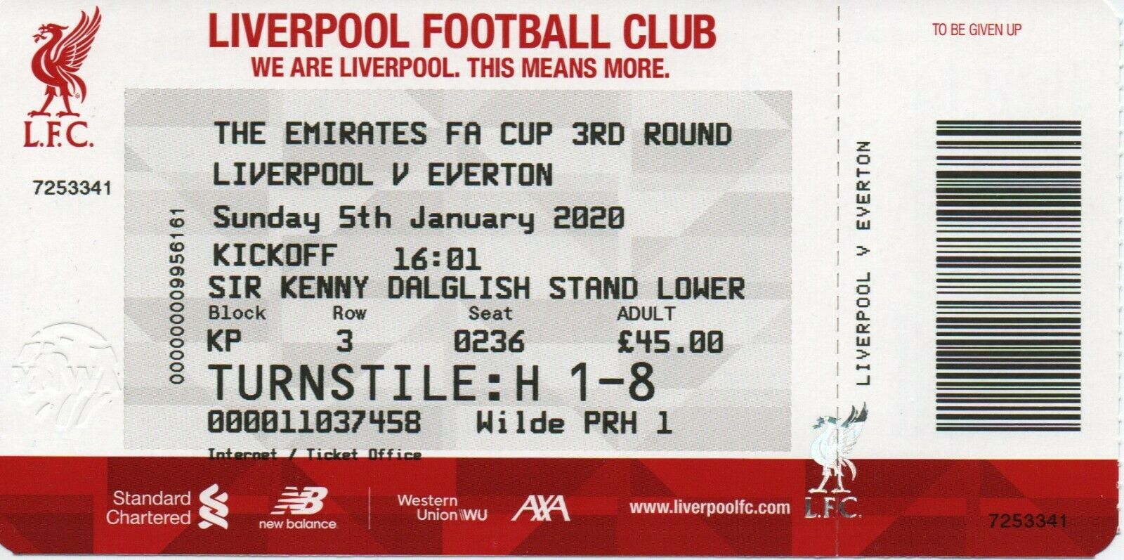 Matchdetails from Liverpool - Everton played on Sunday 5 January 2020 ...