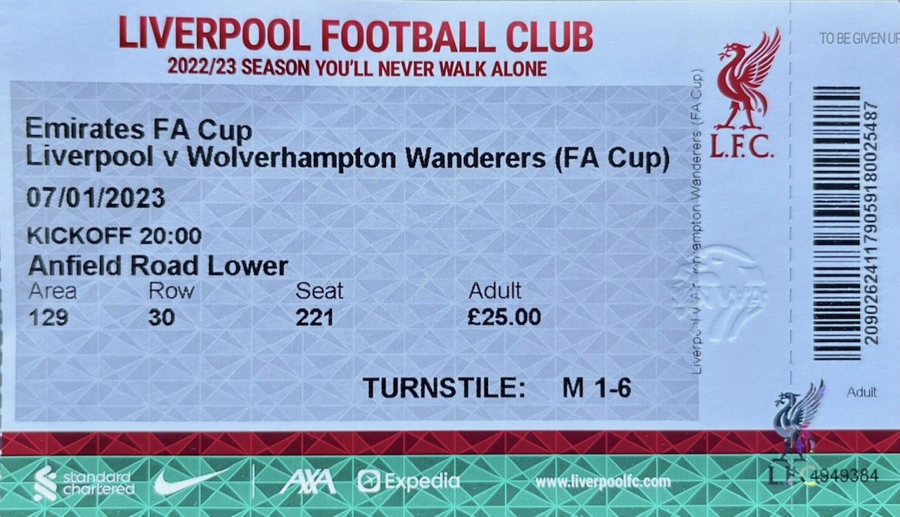 Matchdetails from Liverpool - Wolves played on Saturday 7 January 2023 ...