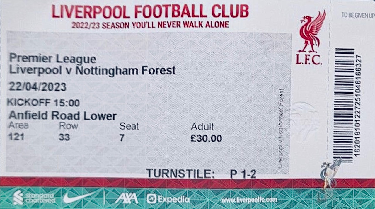 Matchdetails from Liverpool - Nottingham Forest played on Saturday 22 ...