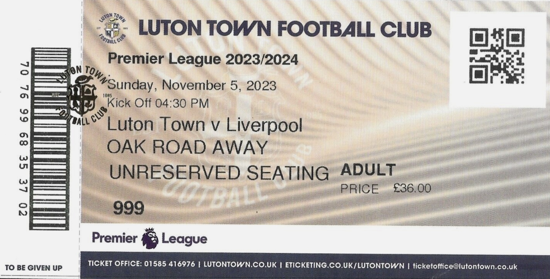 Matchdetails from Luton Town - Liverpool played on Sunday 5 November ...