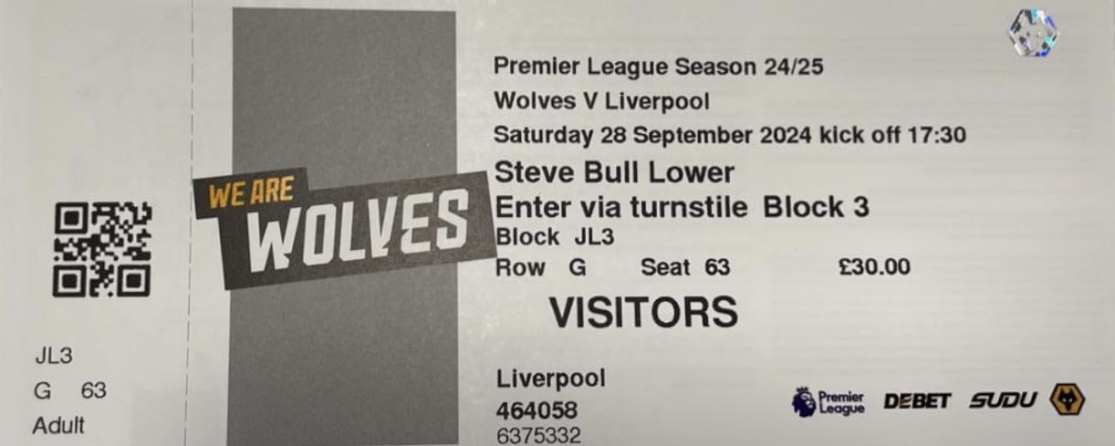 Matchdetails from Wolves - Liverpool played on Saturday 28 September ...