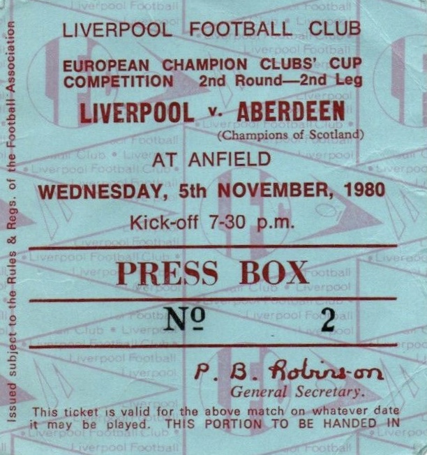 Matchdetails from Liverpool - Aberdeen played on Wednesday 5 November ...