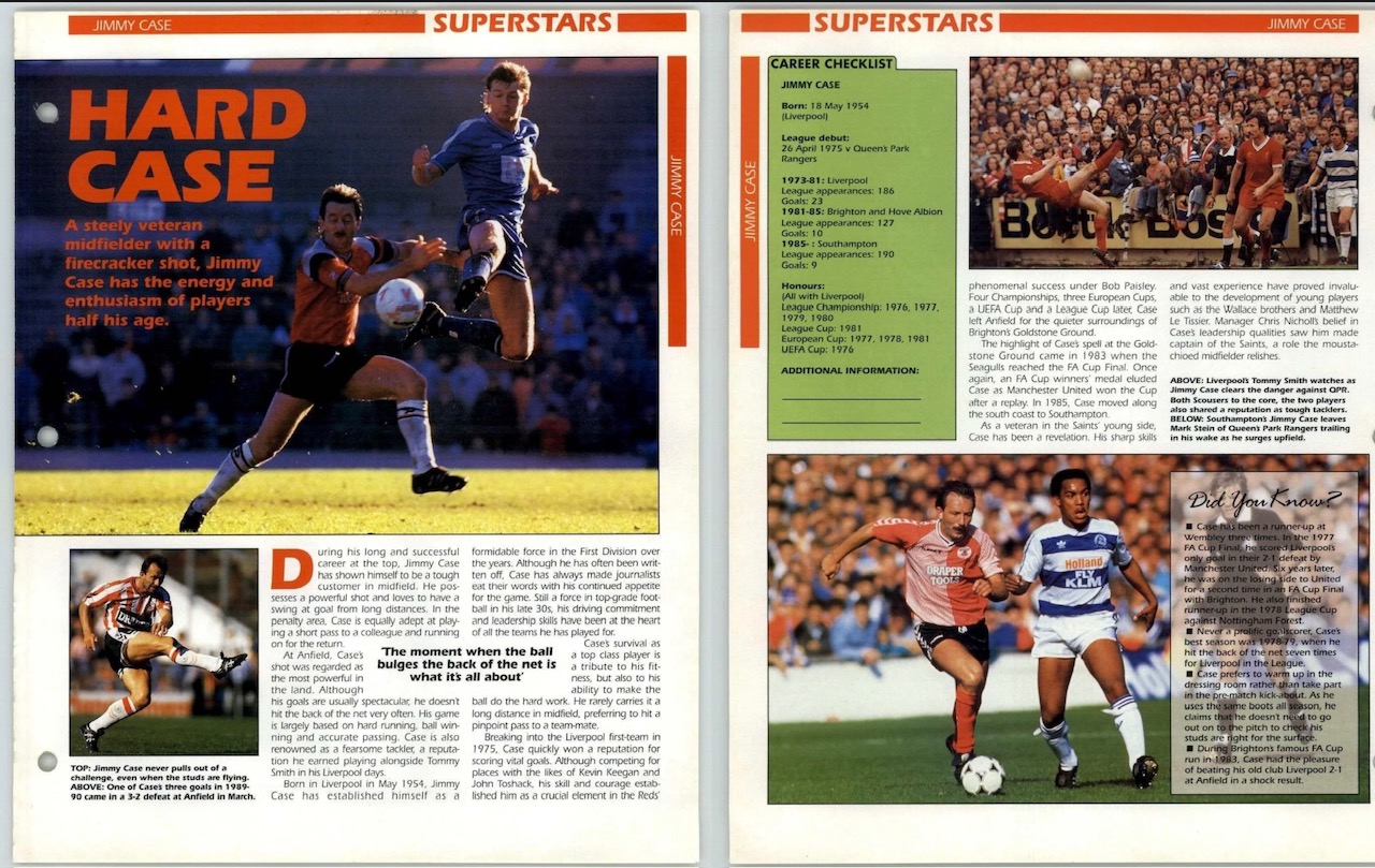 Liverpool career stats for Jimmy Case - LFChistory - Stats galore for ...