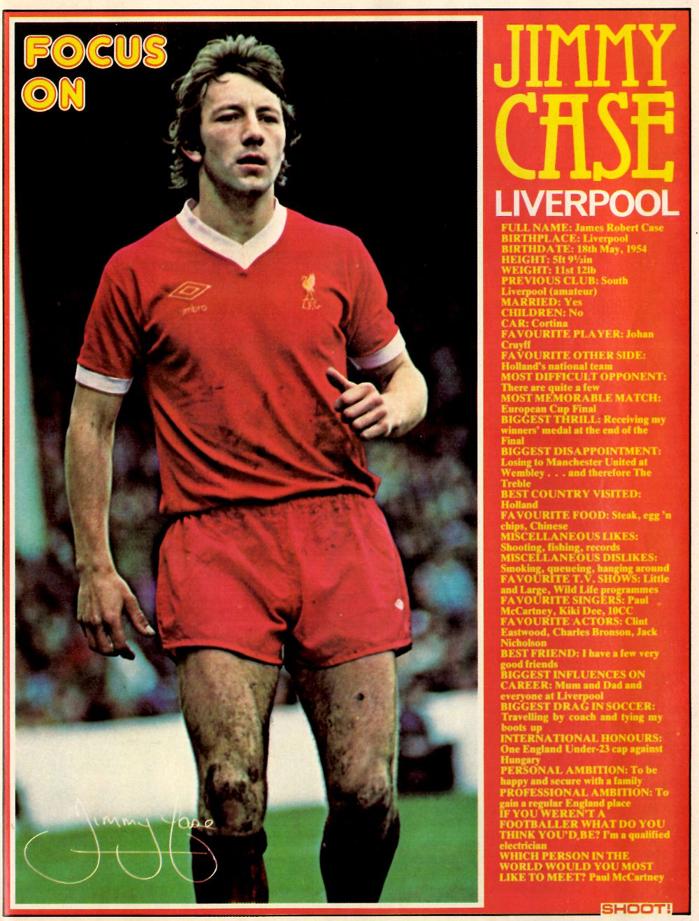 Liverpool career stats for Jimmy Case - LFChistory - Stats galore for ...