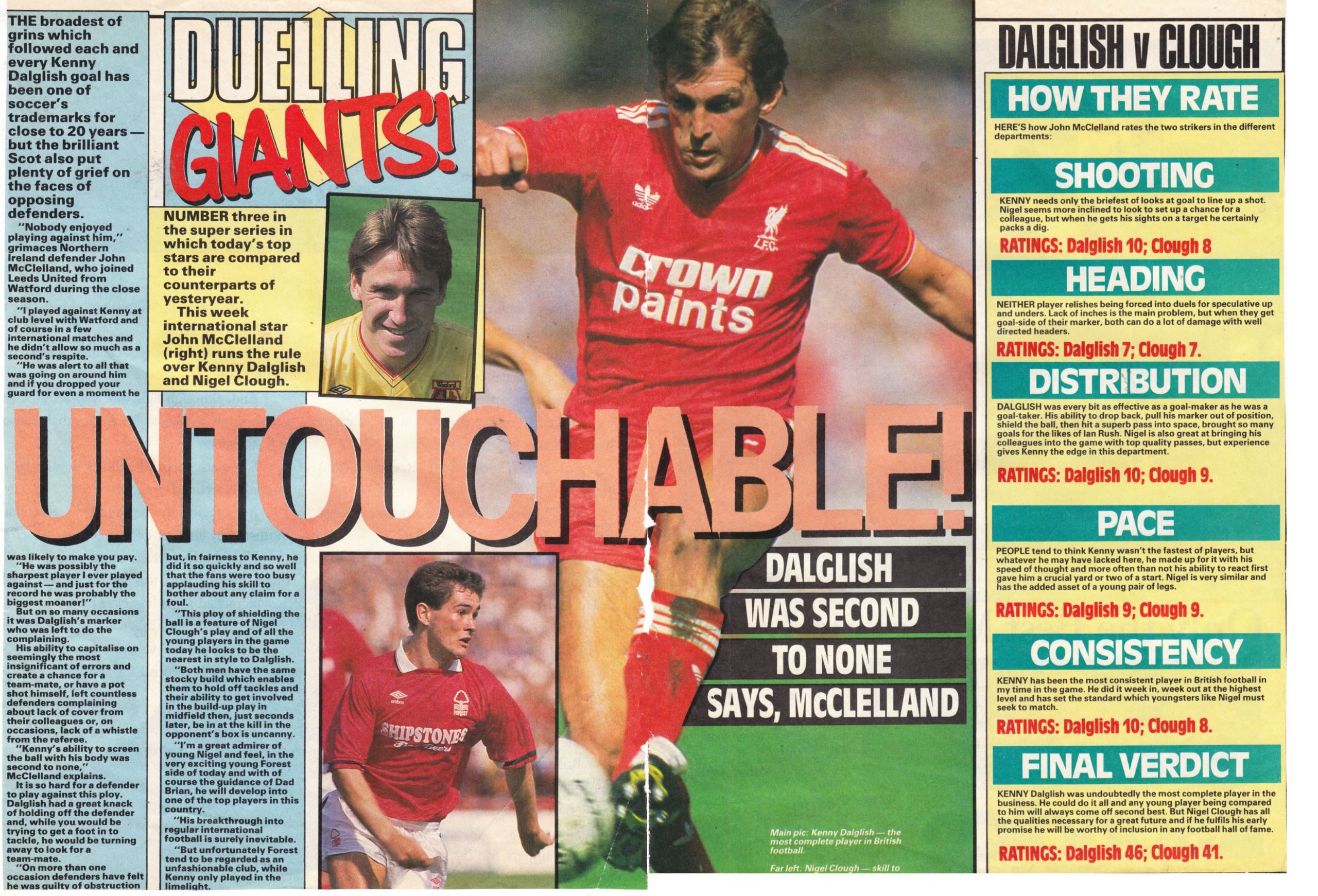 Liverpool career stats for Nigel Clough - LFChistory - Stats galore for ...