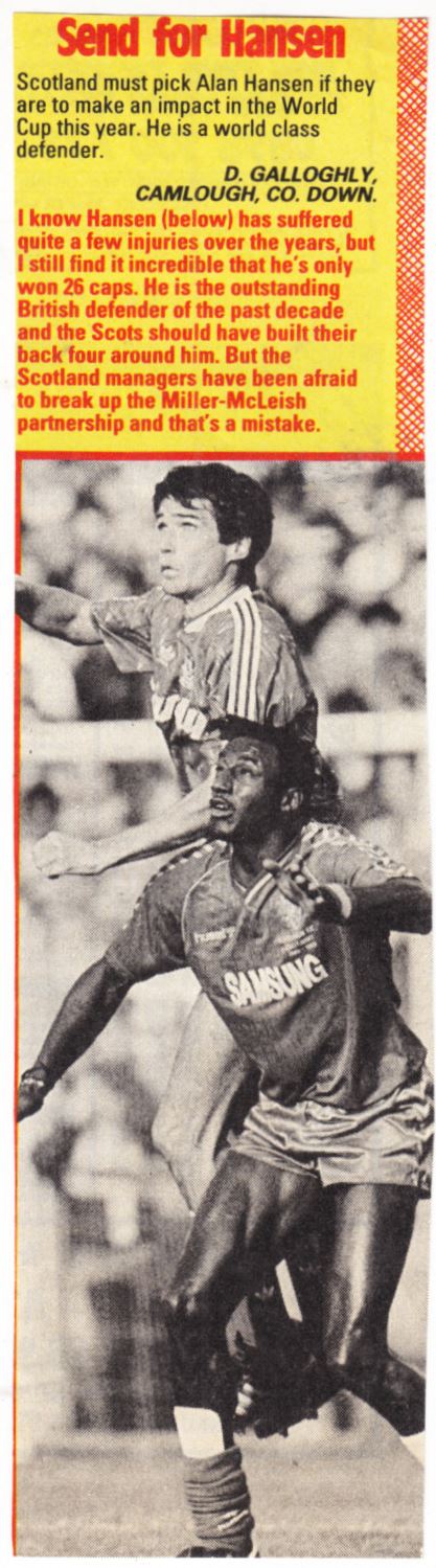 Liverpool career stats for Alan Hansen - LFChistory - Stats galore for ...