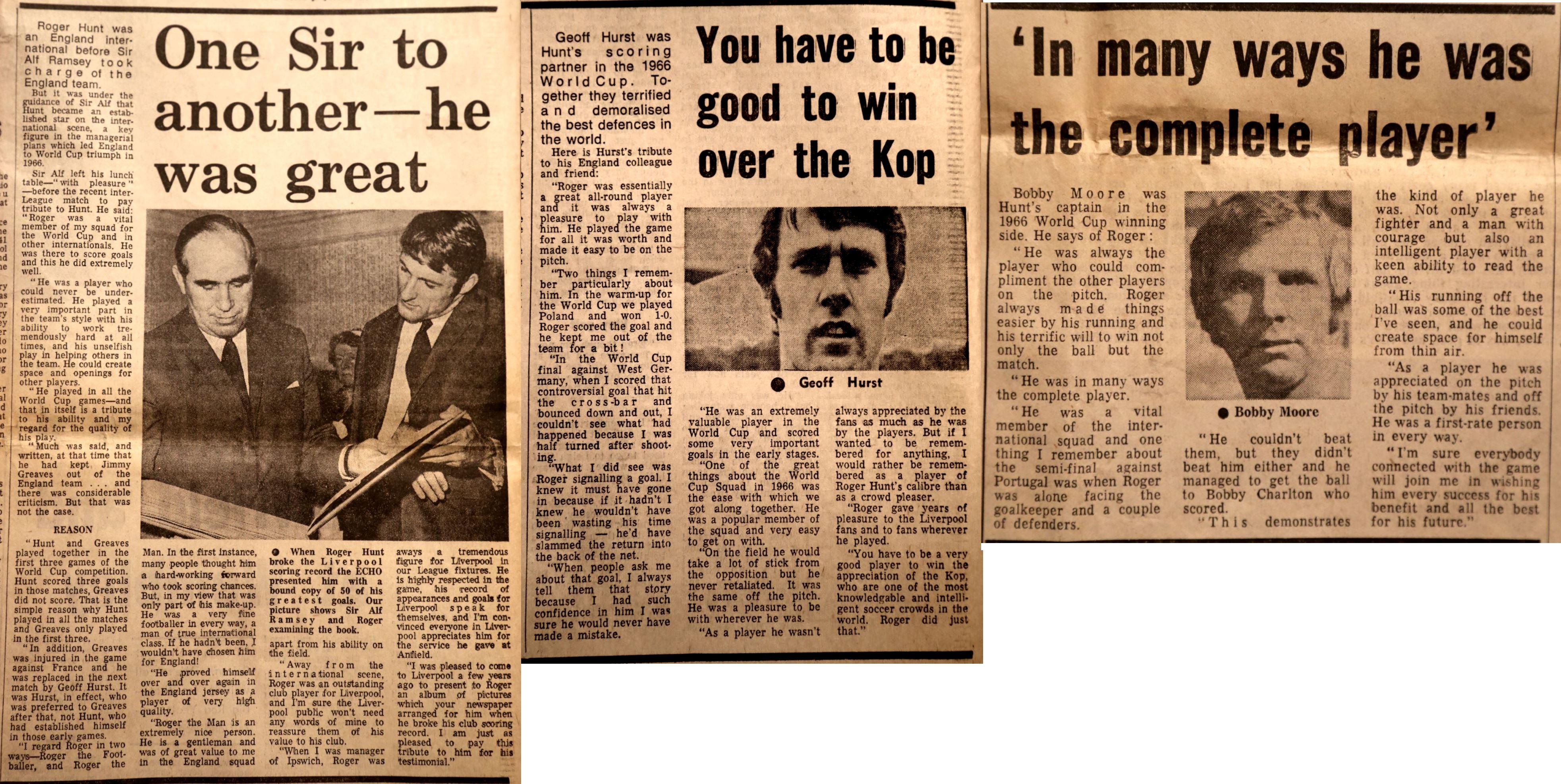 Liverpool career stats for Roger Hunt - LFChistory - Stats galore for ...