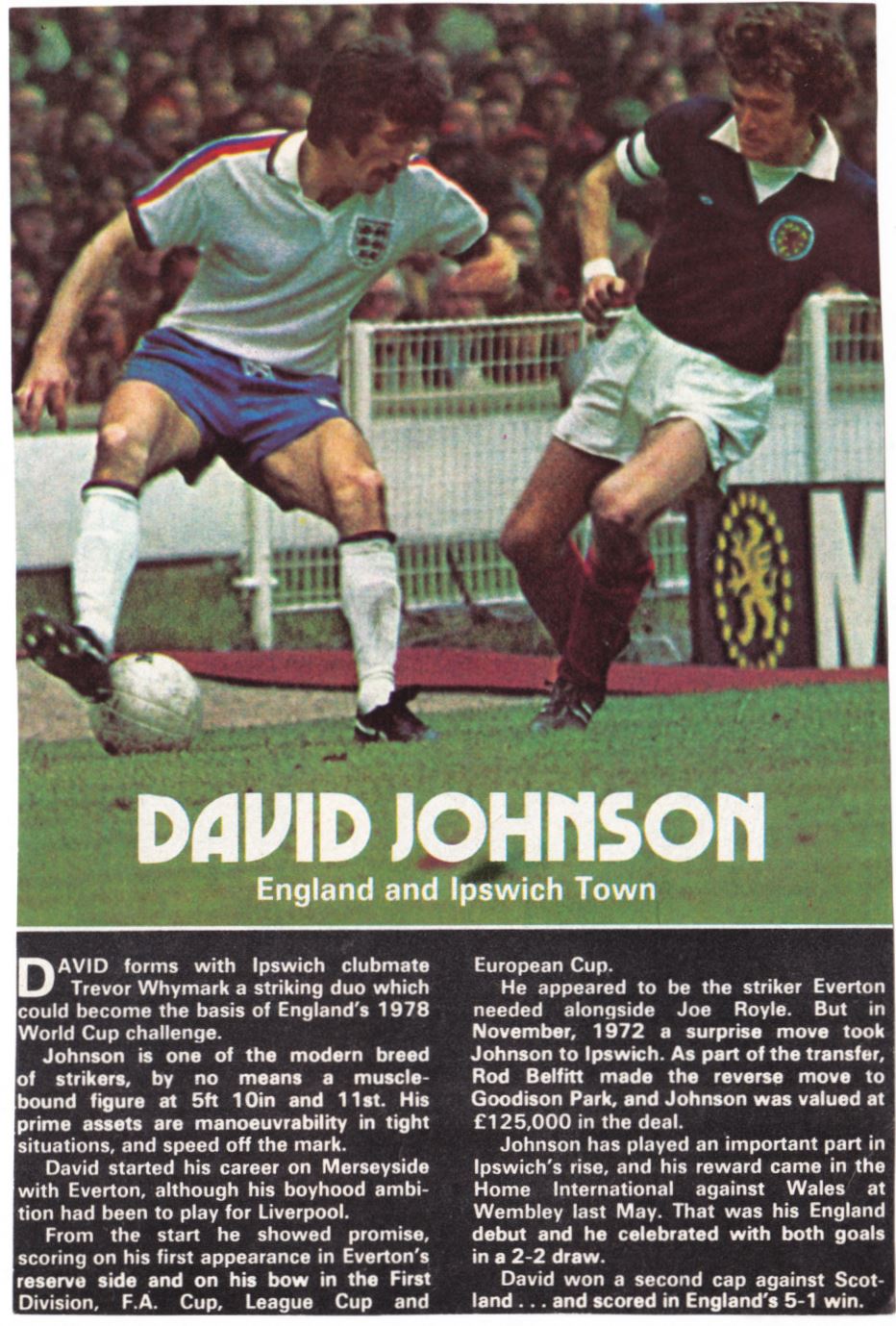 Liverpool career stats for David Johnson - LFChistory - Stats galore ...