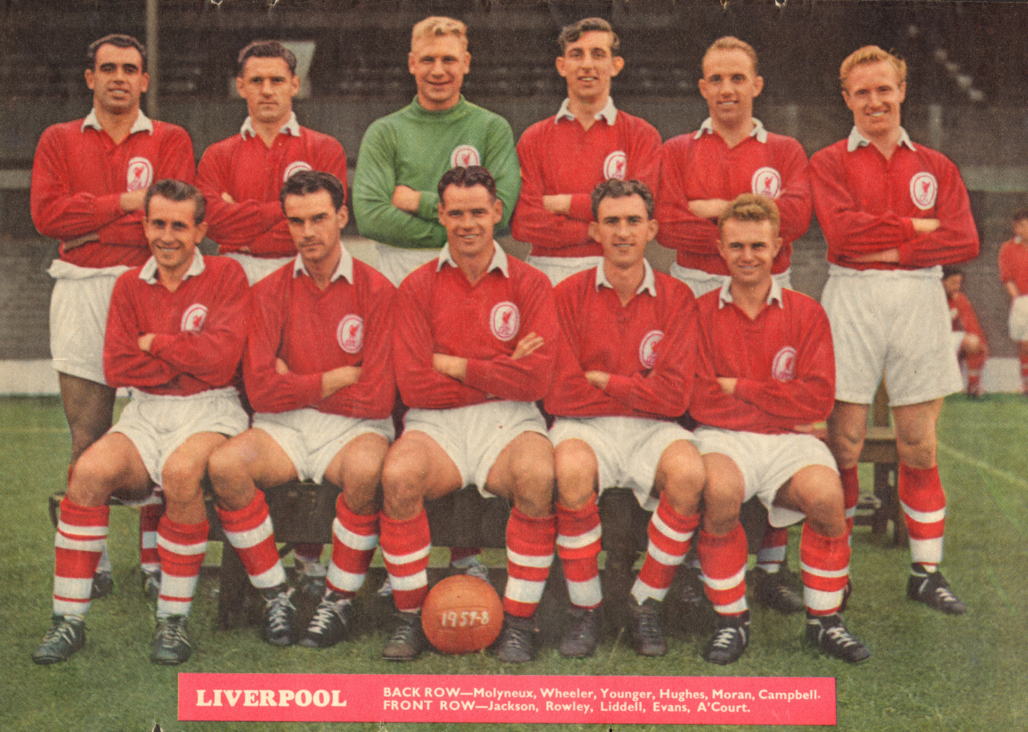 Squad picture for the 1957-1958 season - LFChistory - Stats galore for ...