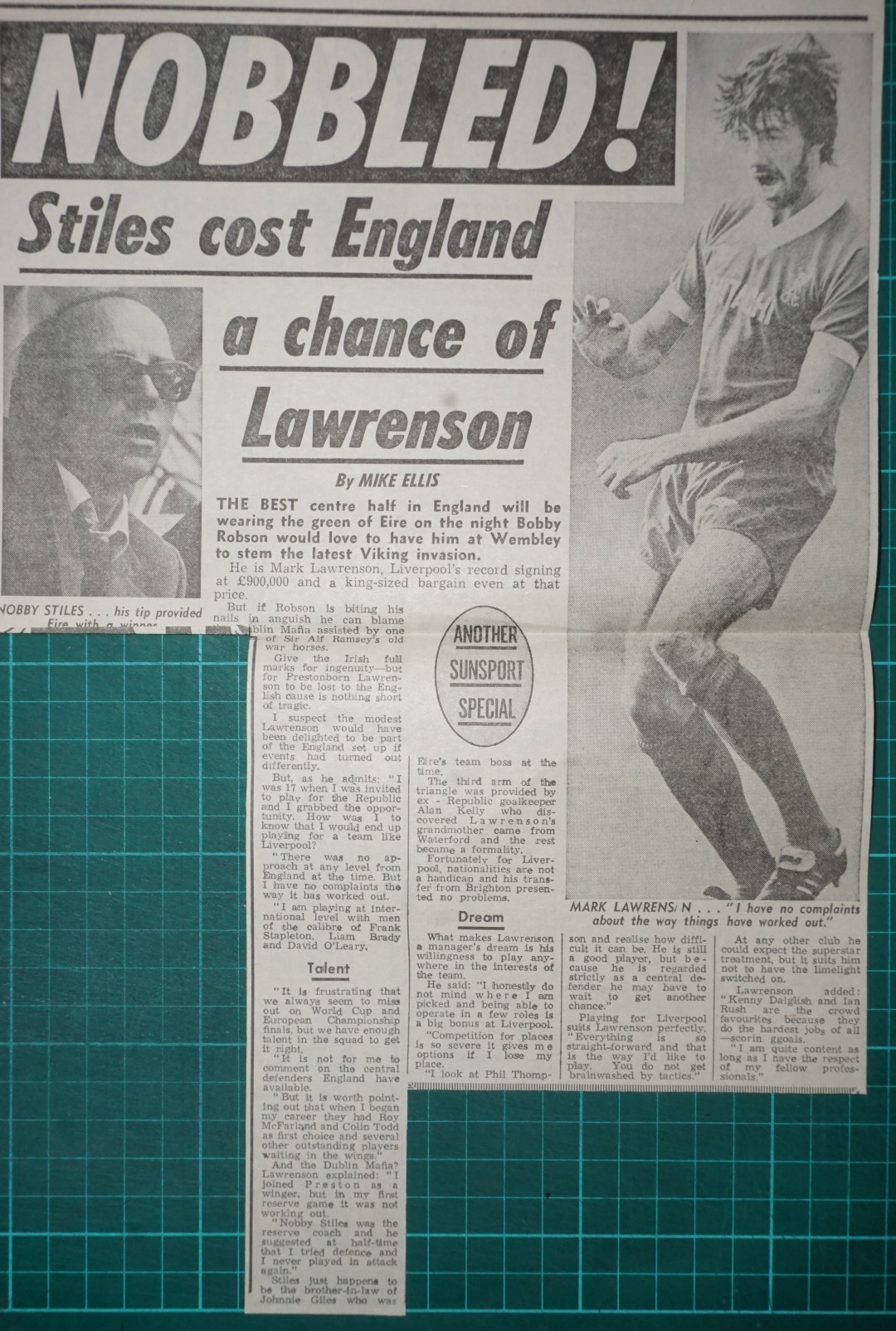 Liverpool career stats for Mark Lawrenson - LFChistory - Stats galore ...
