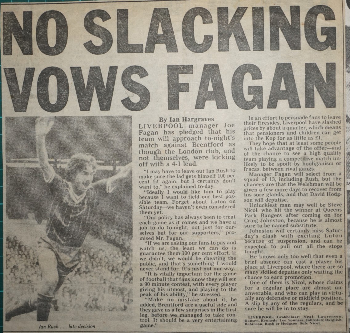 Joe Fagan - LFChistory - Stats galore for Liverpool FC!