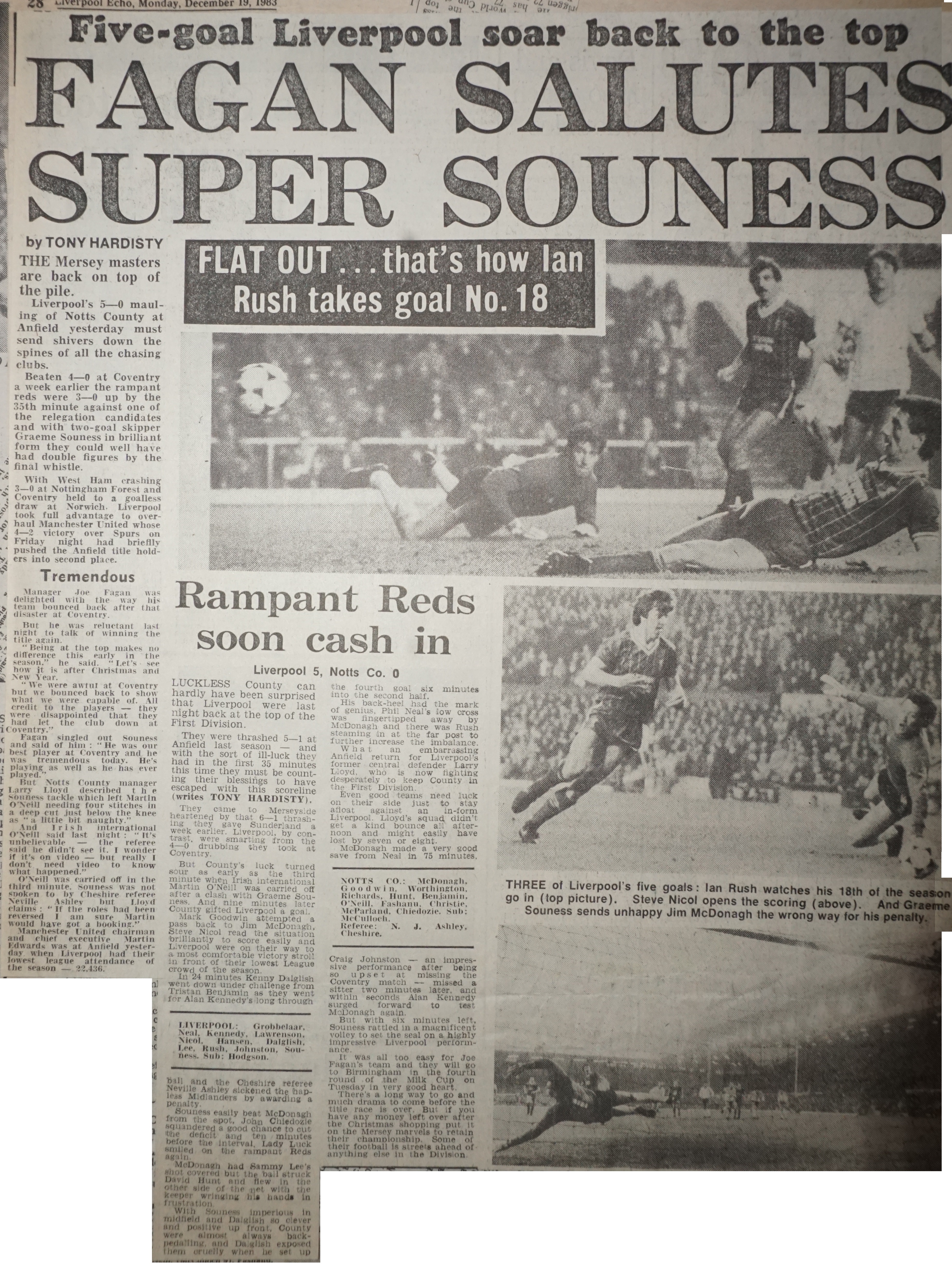 Joe Fagan - LFChistory - Stats galore for Liverpool FC!