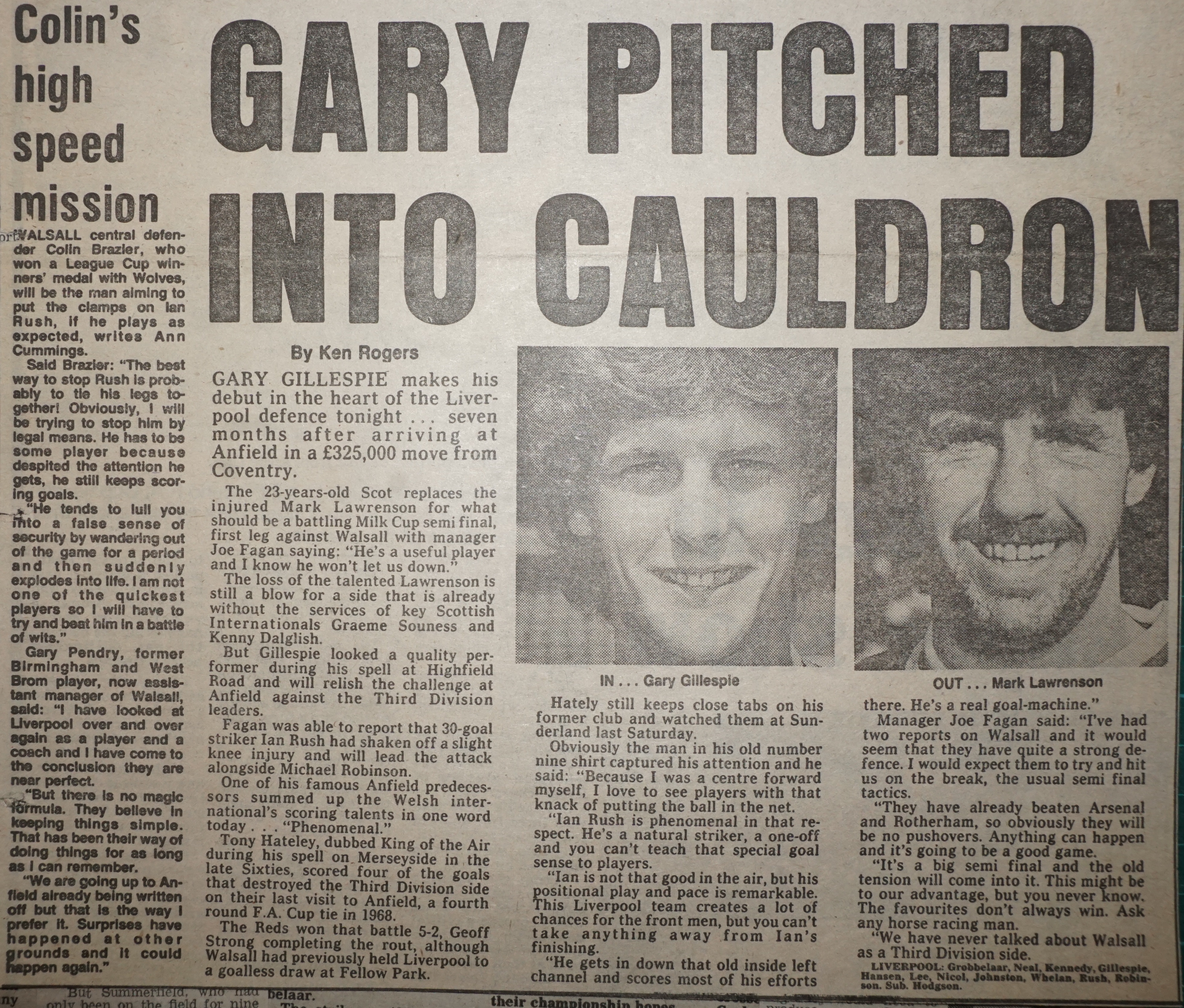 Liverpool career stats for Gary Gillespie - LFChistory - Stats galore ...
