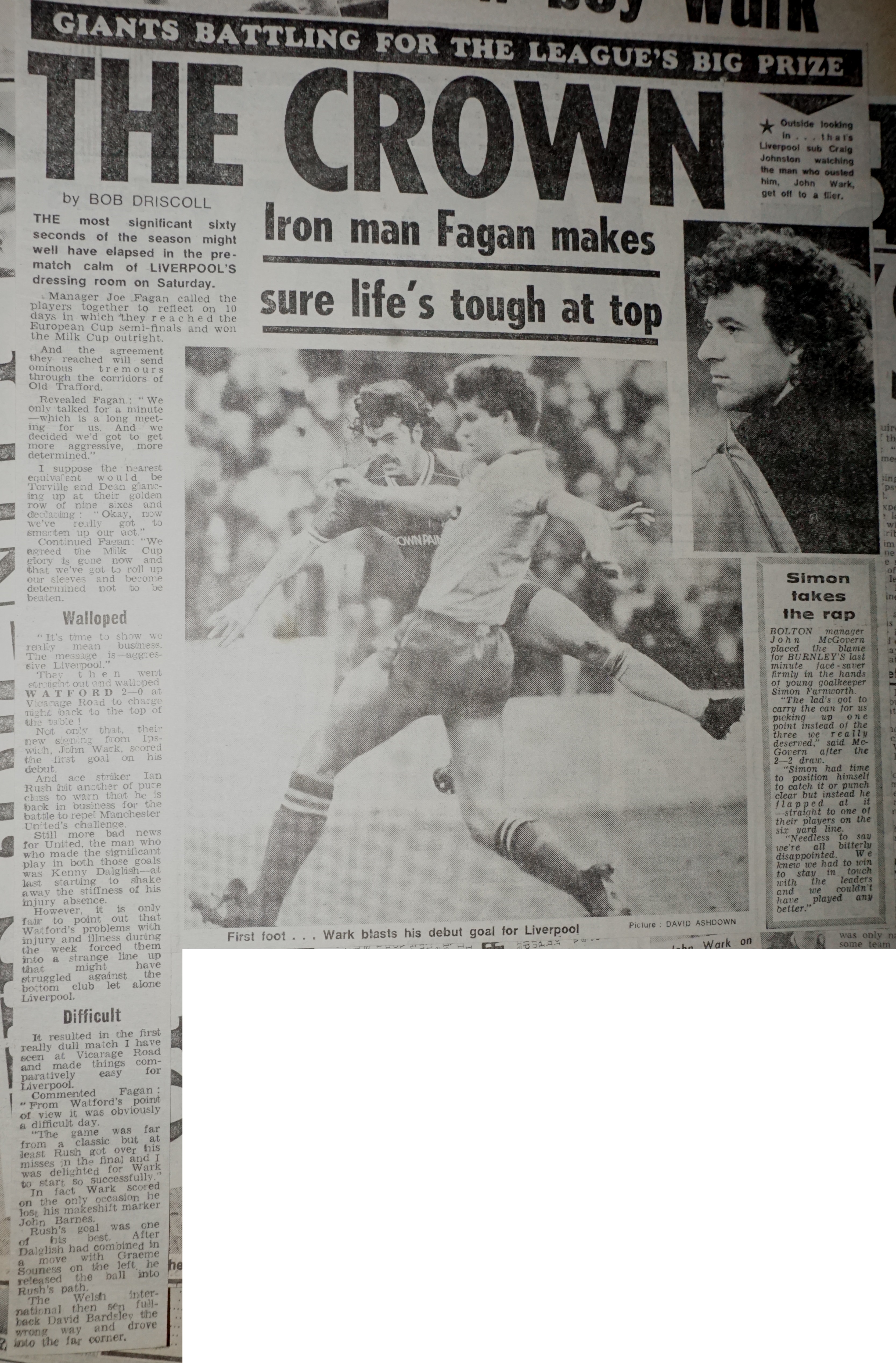 Liverpool career stats for John Wark - LFChistory - Stats galore for ...