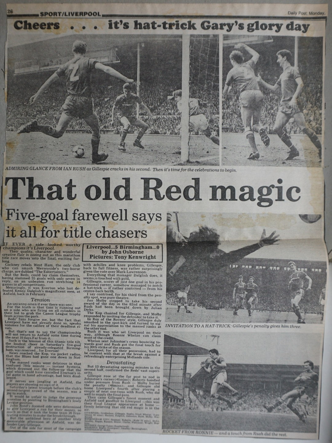 Liverpool career stats for Gary Gillespie - LFChistory - Stats galore ...