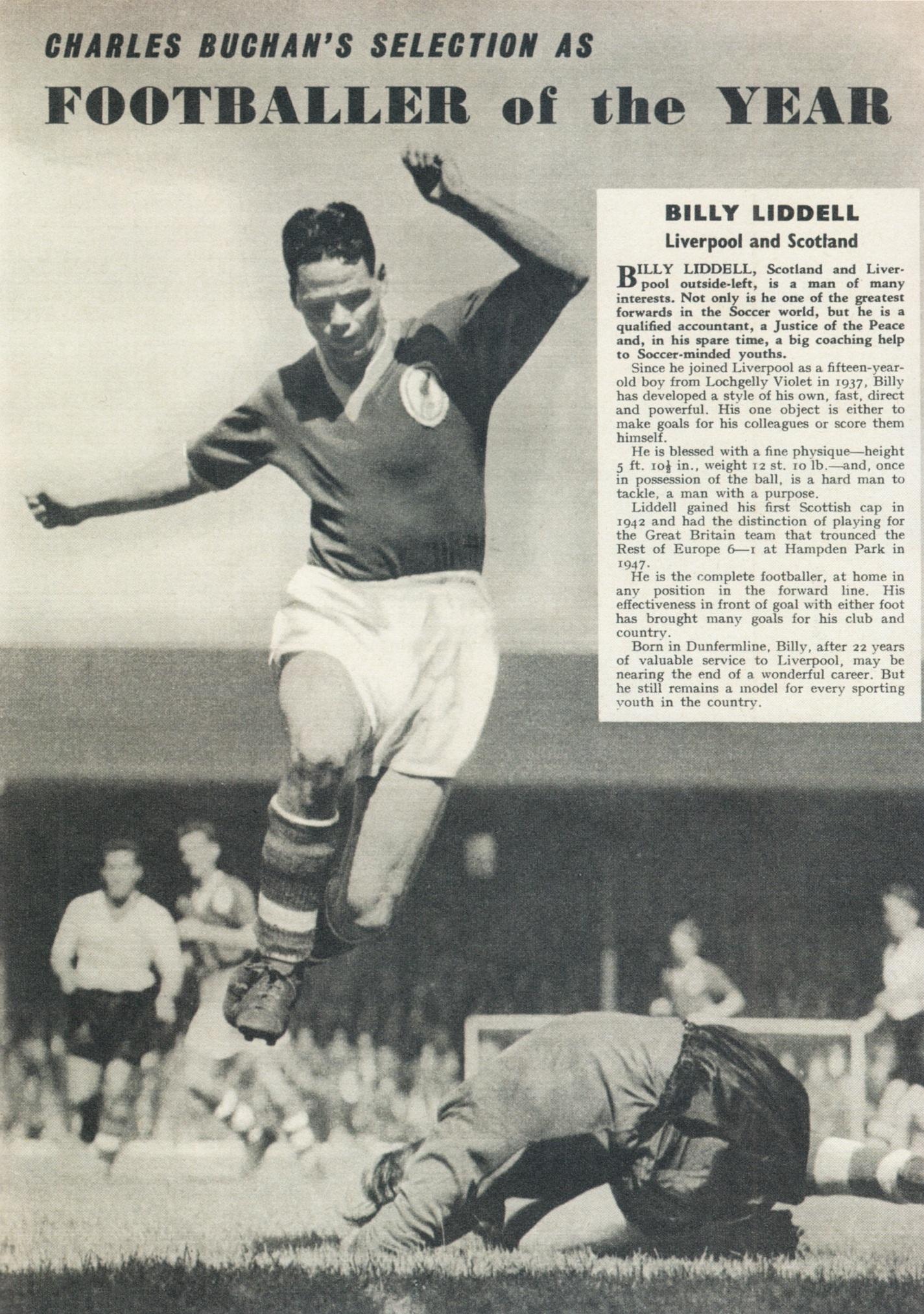 Liverpool career stats for Billy Liddell - LFChistory - Stats galore ...