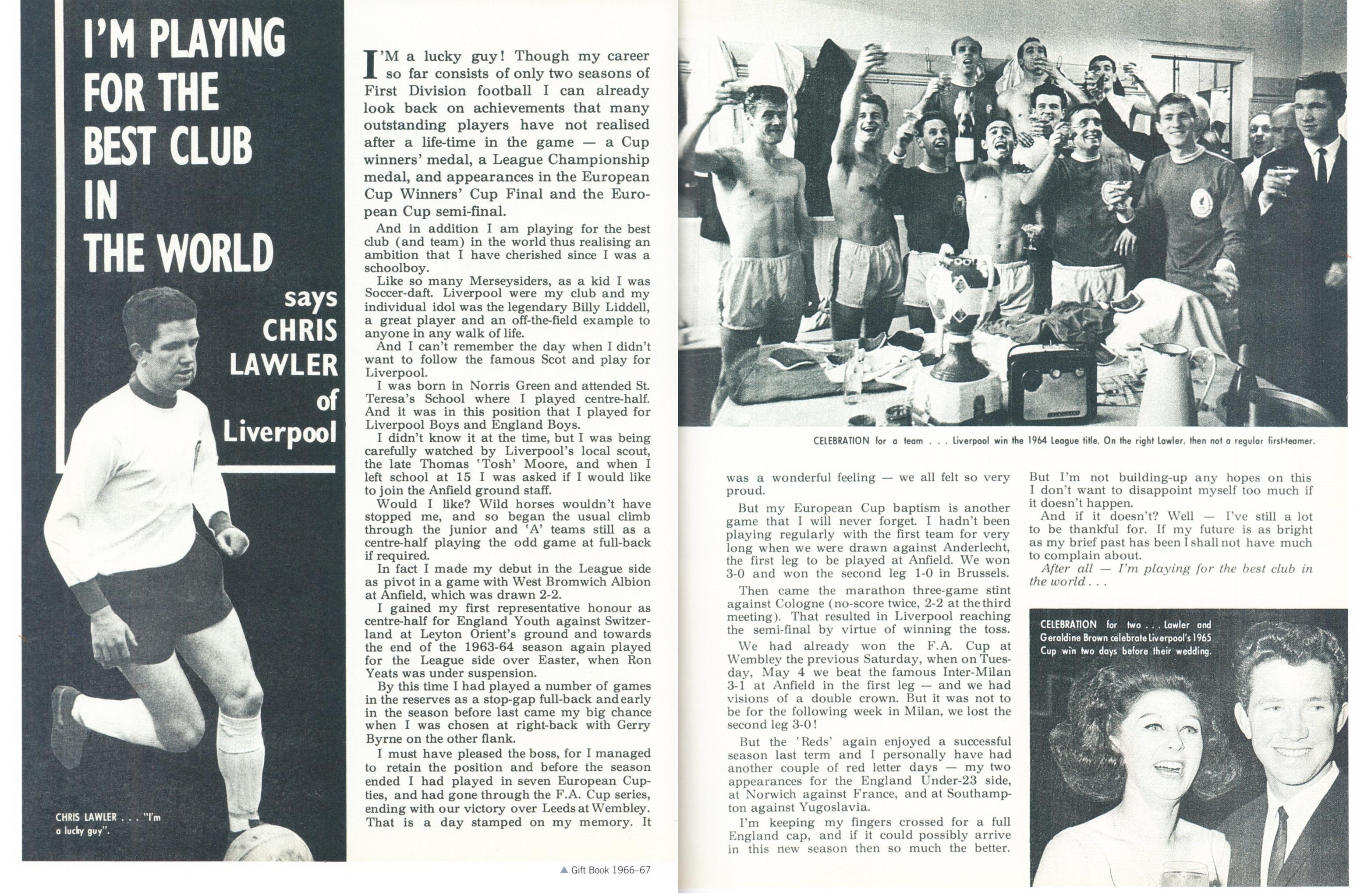 Liverpool career stats for Chris Lawler - LFChistory - Stats galore for ...