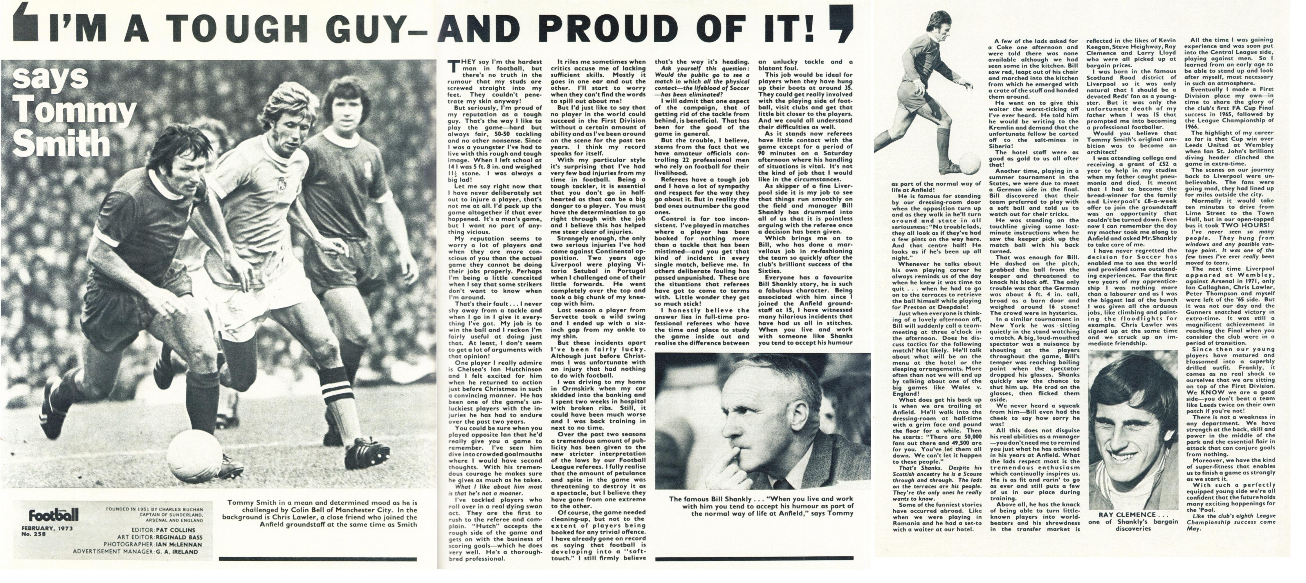 Liverpool career stats for Tommy Smith - LFChistory - Stats galore for ...