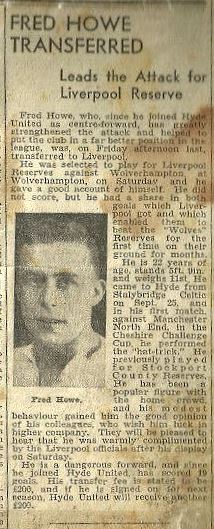 Liverpool career stats for Fred Howe - LFChistory - Stats galore for ...
