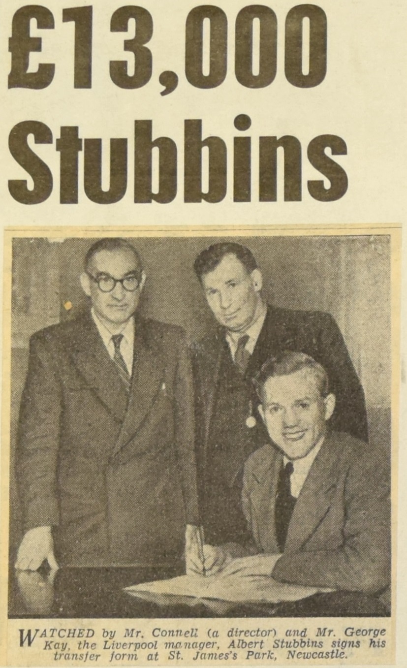 Liverpool career stats for Albert Stubbins - LFChistory - Stats galore ...