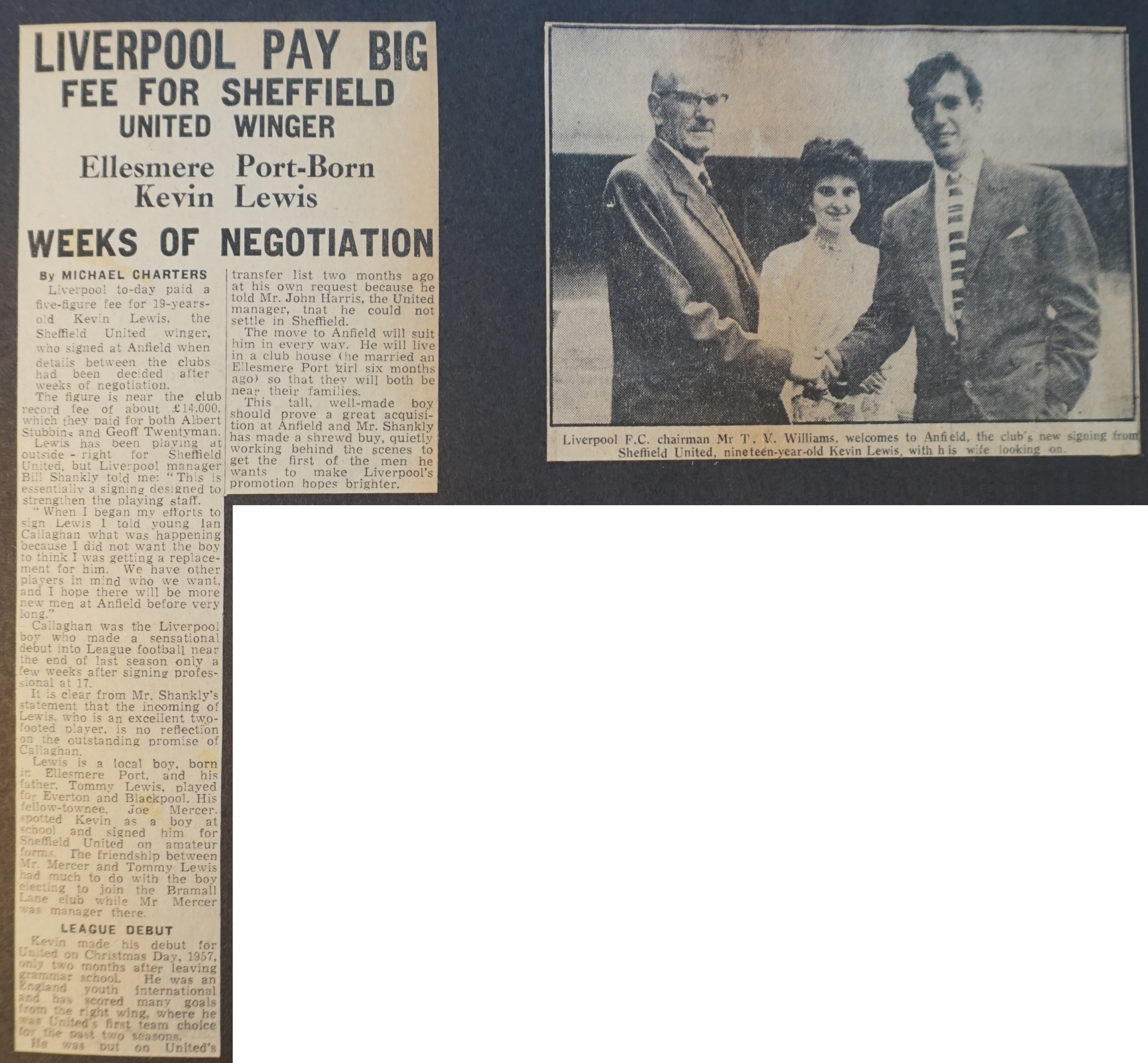 Liverpool career stats for Kevin Lewis - LFChistory - Stats galore for ...